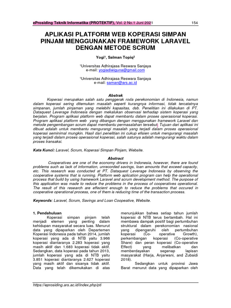 5 - Aplikasi Platform Web Koperasi Simpan | PDF