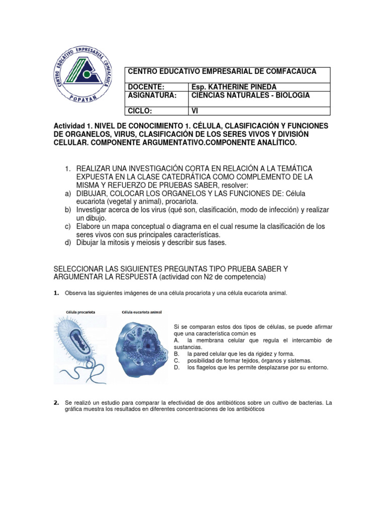 Conocimiento sobre Células y Virus | PDF | Biología Celular) | Virus