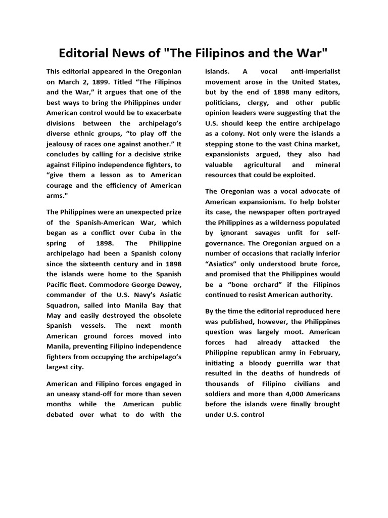 Editorial News-WPS Office | PDF | Philippines | The United States