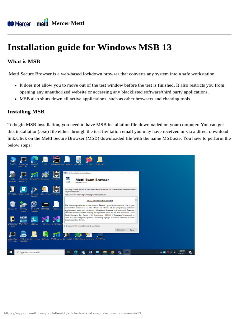 Installation Guide For Windows MSB 13 | PDF | Installation (Computer Programs) | Application ...