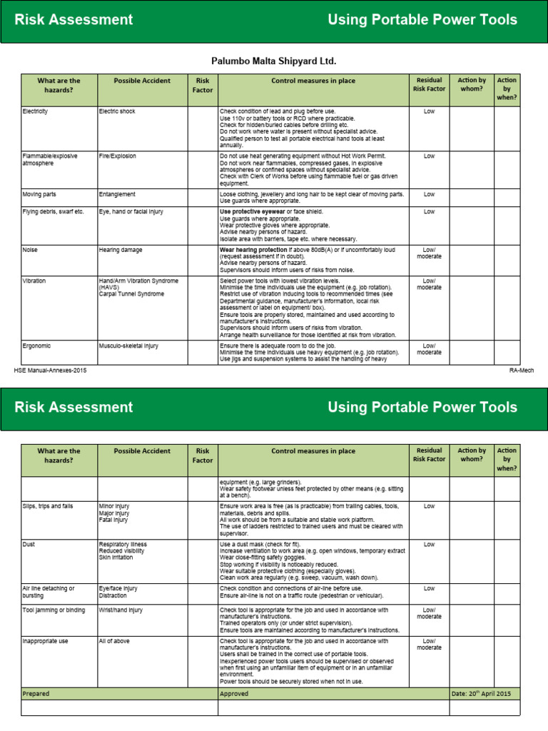 17-Using Portable Power Tools | PDF | Personal Protective Equipment ...