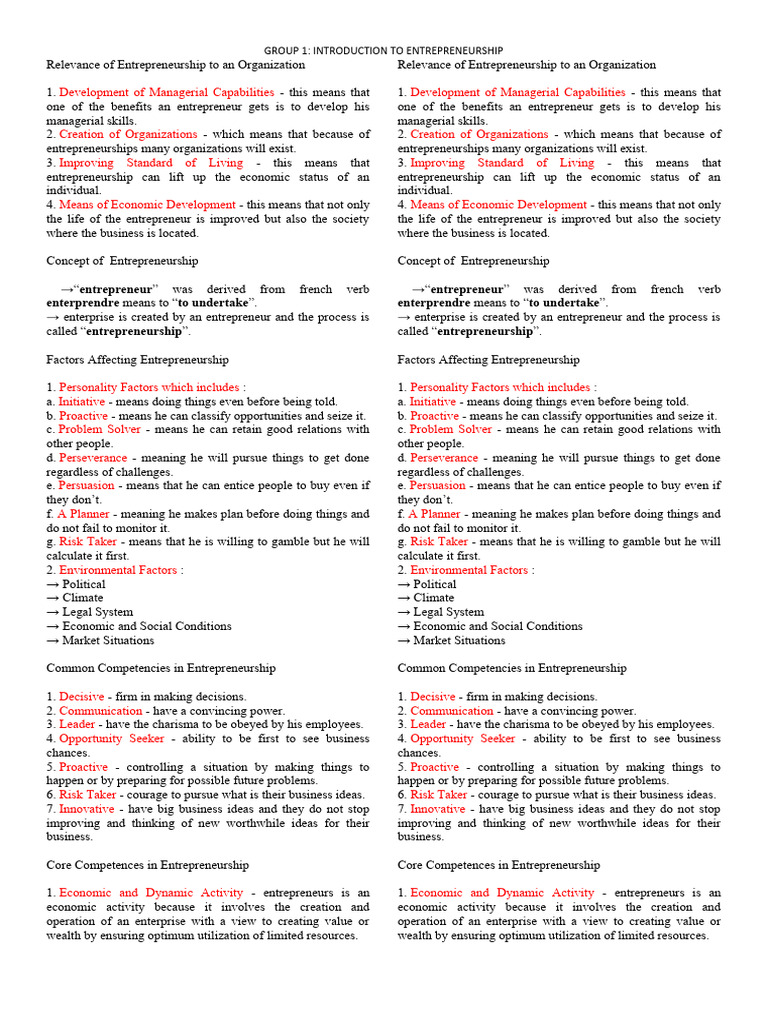 Relevance of Entrepreneurship To An Organization | PDF ... Relevance of Entrepreneurship To An Organization | PDF ...