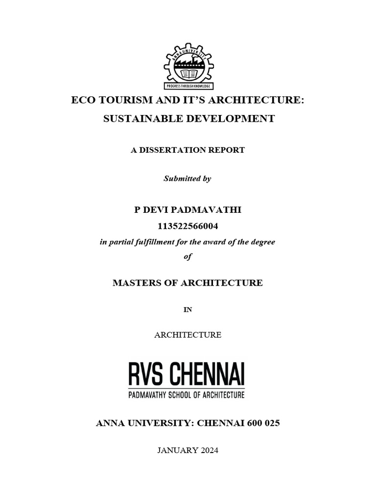Dissertation Front Page Format | PDF