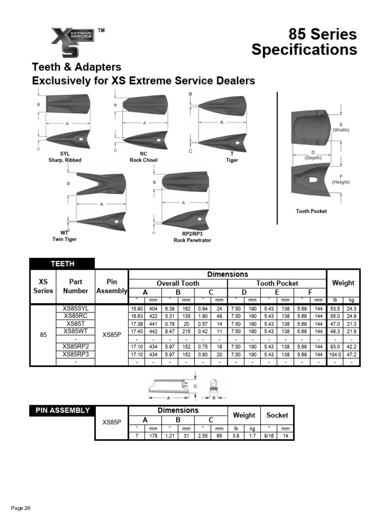 Hensley XS85 Series | PDF