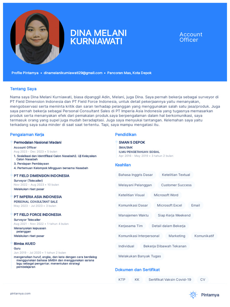 CV Dina Melani Kurniawati | PDF