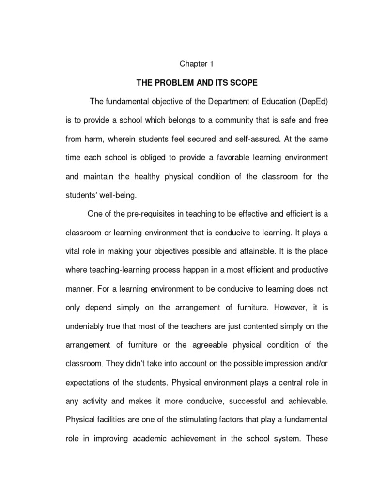 g4 Thesis Chapter 13 May 22 | PDF | Classroom | Lighting