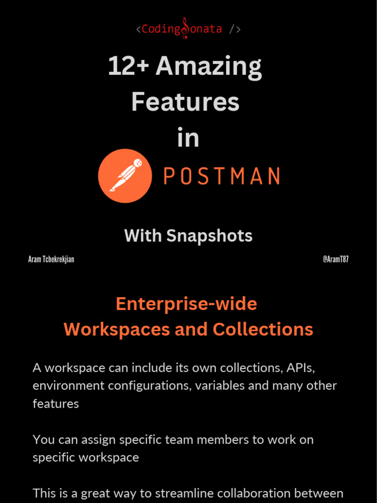 12 Amazing Features in Postman 1690214891 | PDF | Networking | Internet & Web
