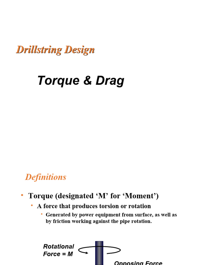 4a BW Torque Drag | PDF | Friction | Force