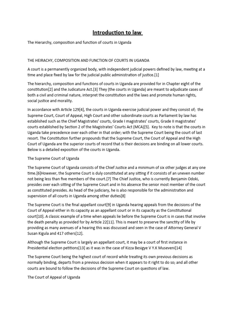 Jorvan's Introduction (Hierarchy of UG Courts) | PDF | Magistrate ...