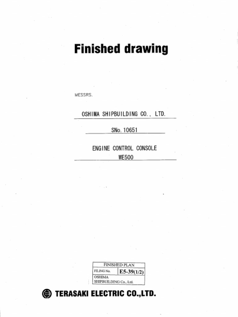 Terasaki We500 | PDF