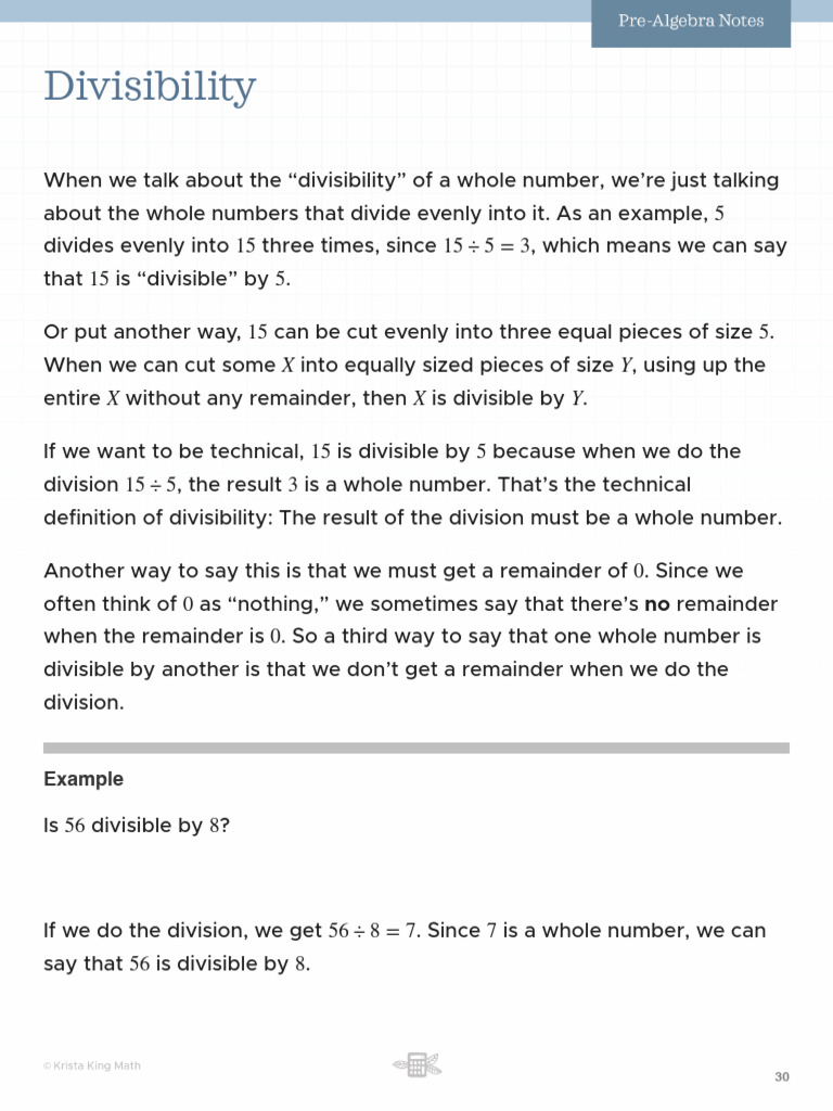Divisibility | PDF | Abstract Algebra | Mathematics