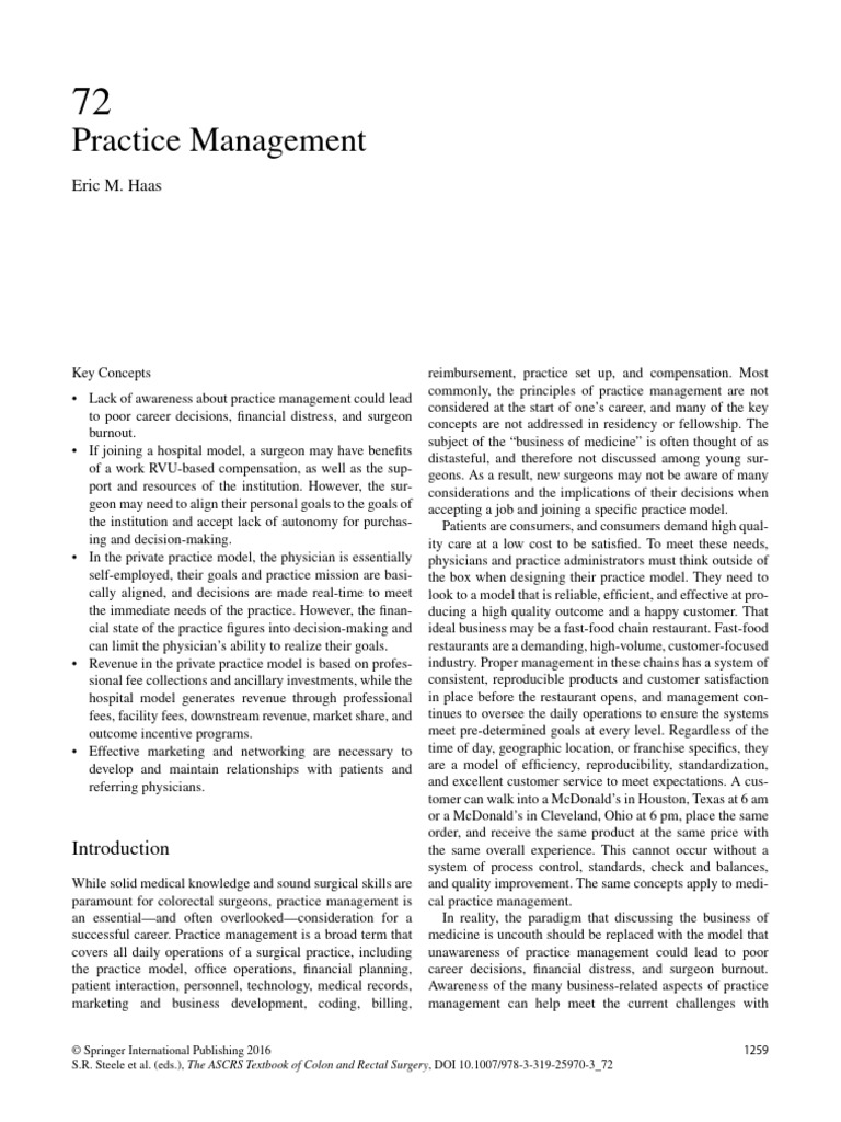 Practice Management | PDF | Medicare (United States) | Hospital