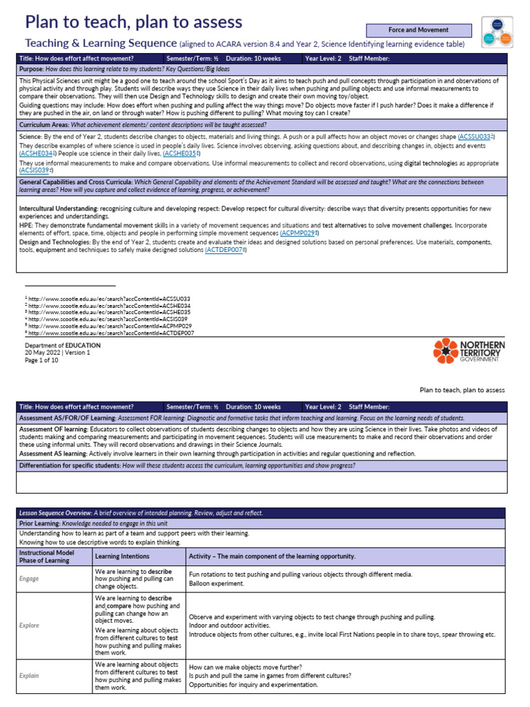 10 p2t Tls Yr2 Science | PDF | Educational Assessment | Learning