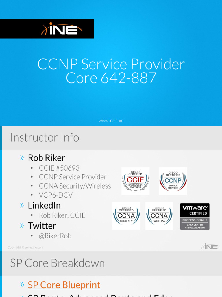 CCNP Service Provider Core | PDF