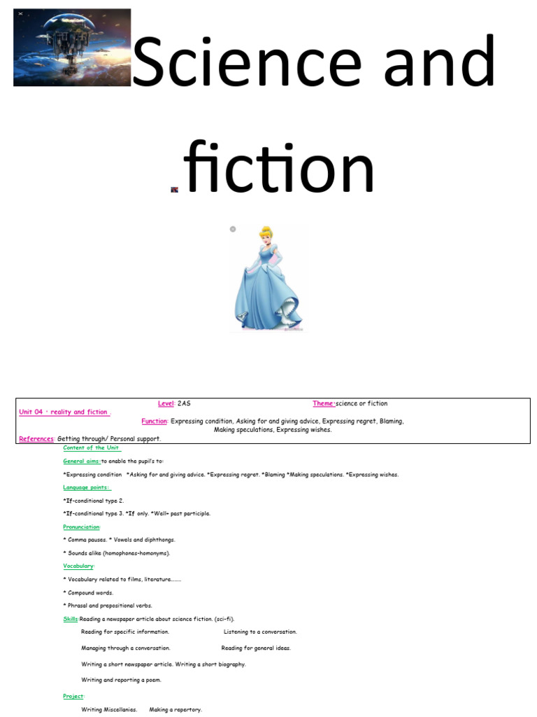 Lesson Plans Scince or Fiction 2 | PDF | Science Fiction | Science