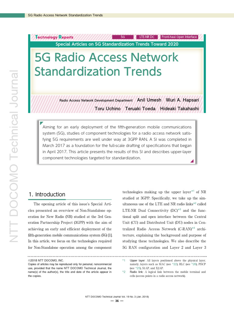 NTT Dococomo RRC XN HO | PDF | Computer Network | Mimo