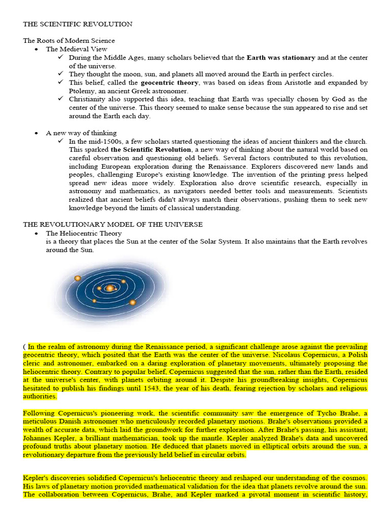STS | PDF | Science | Heliocentrism