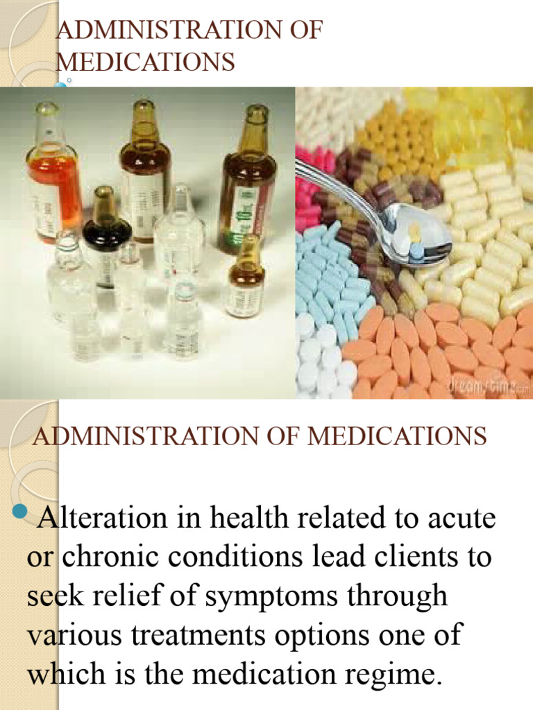 Lecture On Drug Administration | PDF | Intravenous Therapy | Topical ...