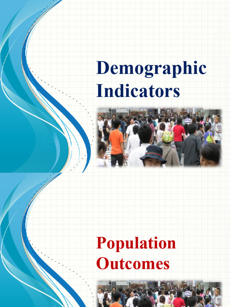 Demographic Indicators PopDev Training | PDF | Total Fertility Rate ...