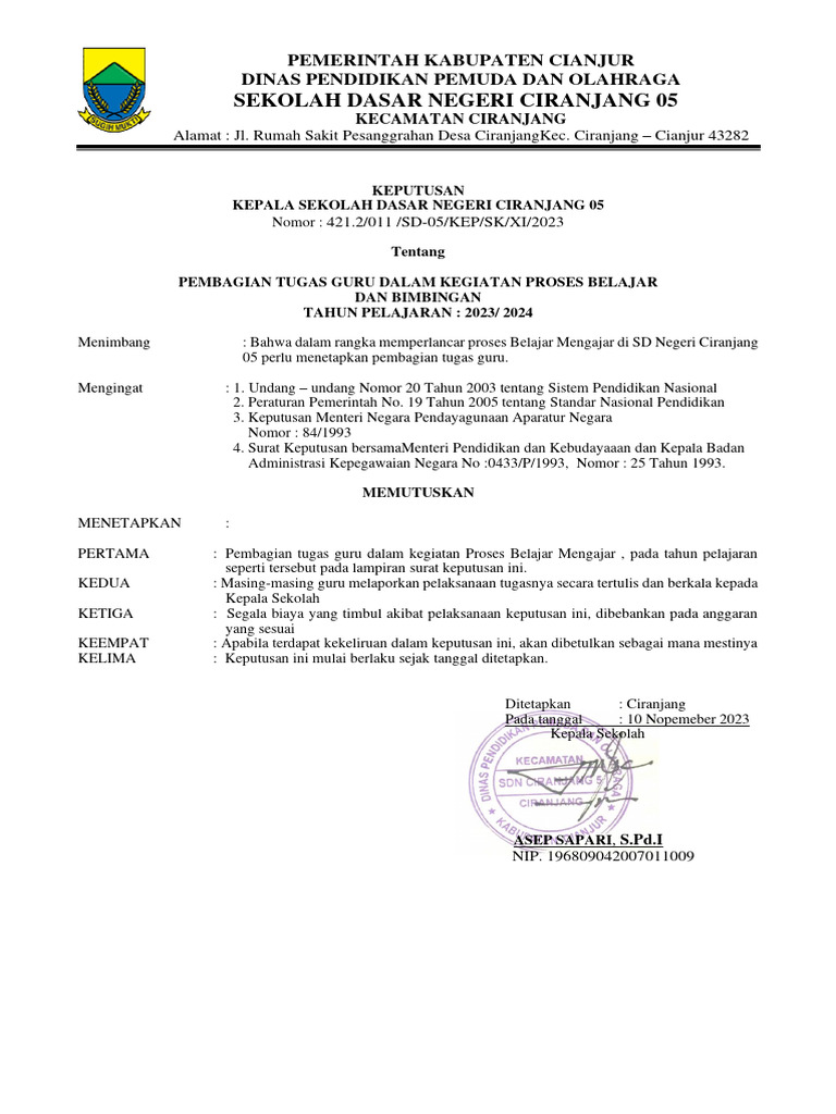 SKBM 2023 - 2024 Pak Asep S | PDF