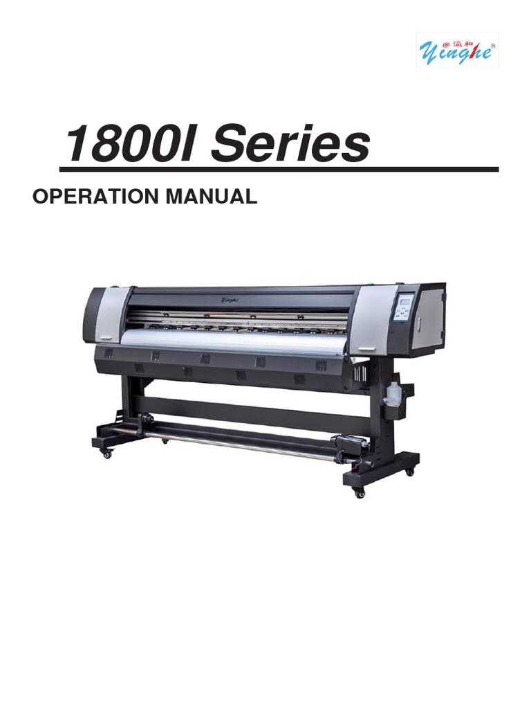 1800I - I3200 User Manual - 2021 | PDF | Calibration | Printer (Computing)