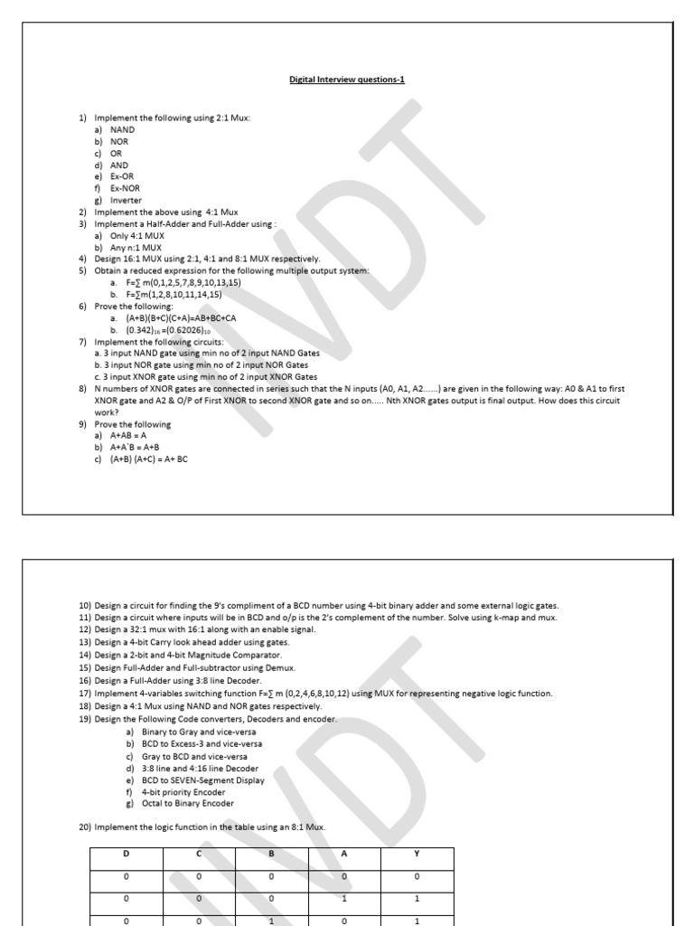 Digital Electronics | PDF | Digital Electronics | Electronic Circuits