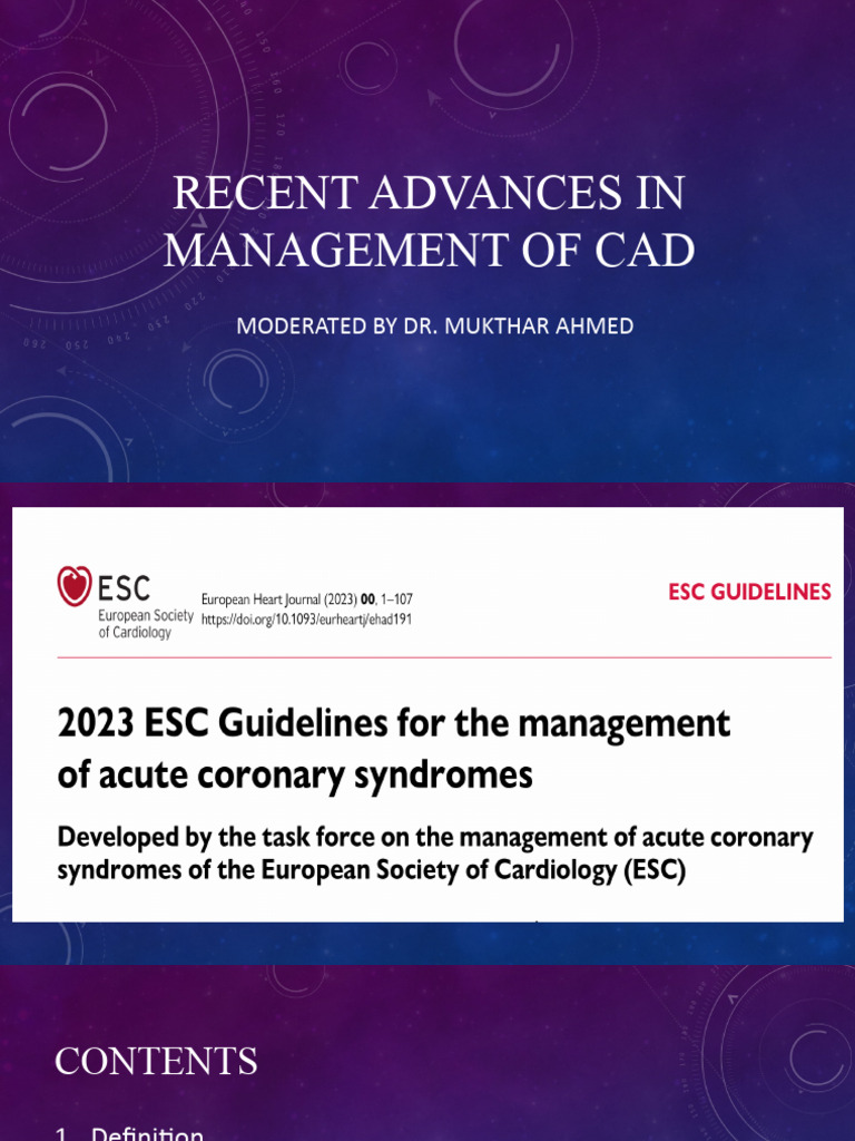 Esc Acs Guidelines | PDF | Myocardial Infarction | Cardiology