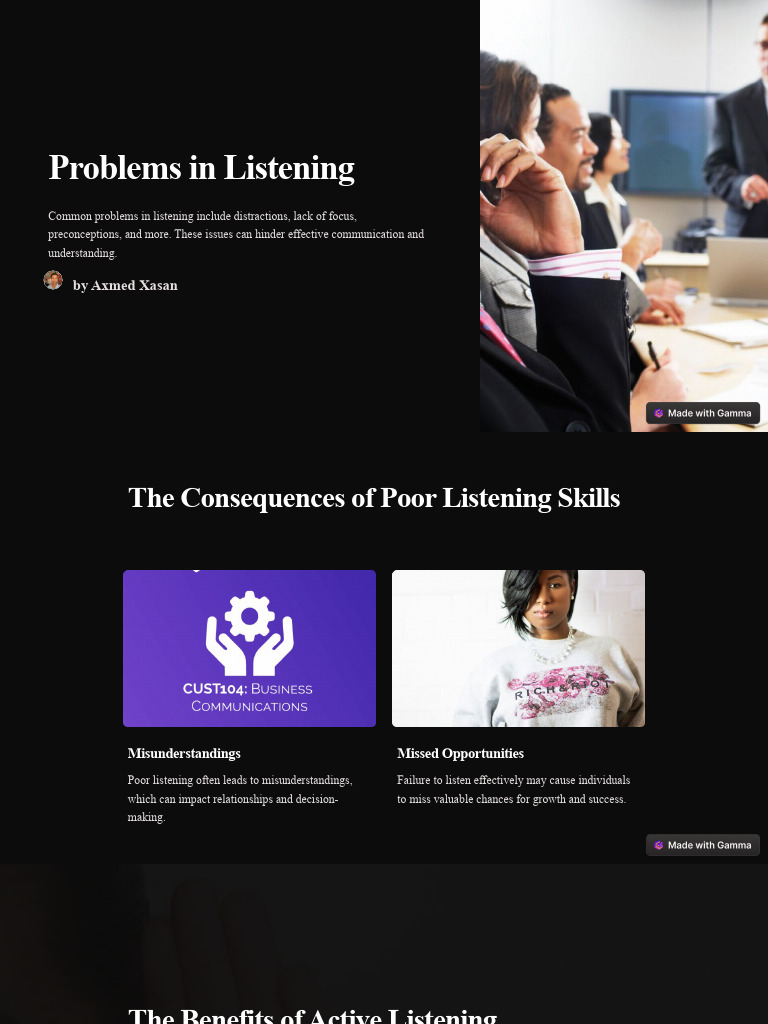 Problems in Listening | PDF