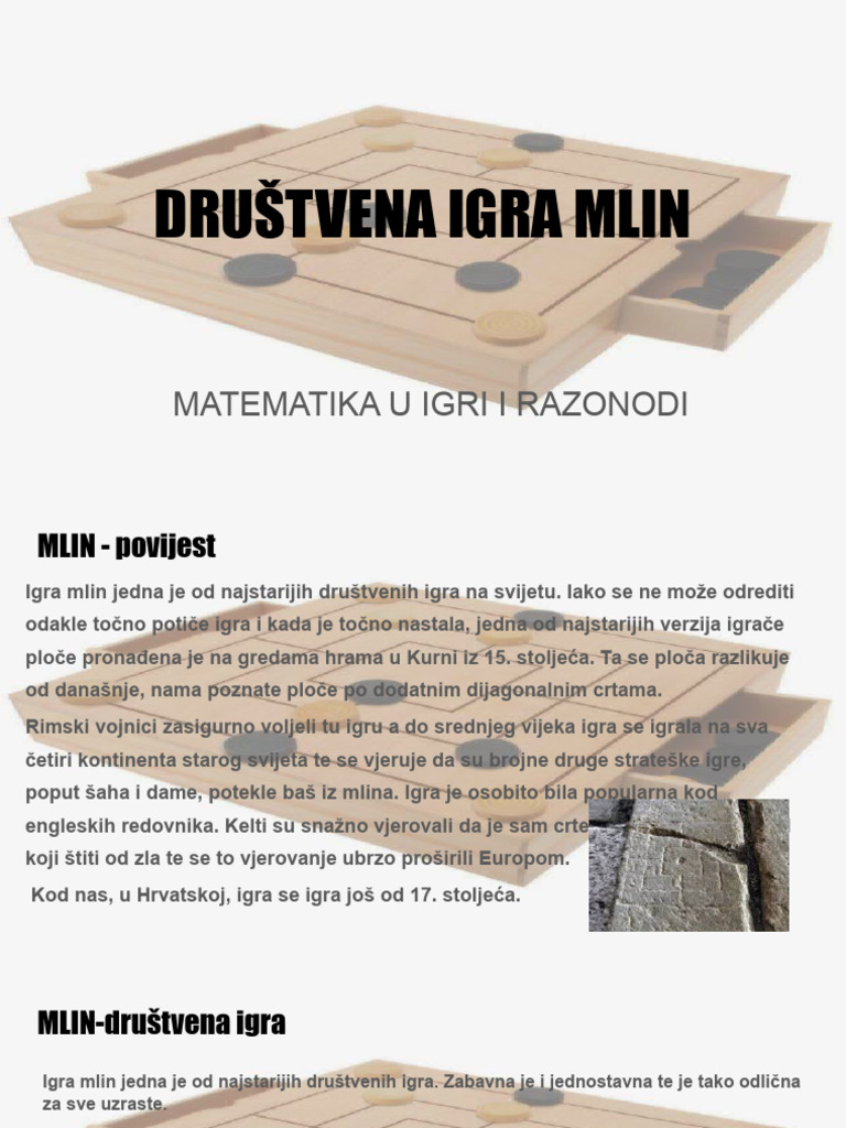 Društvena Igra Mlin | PDF