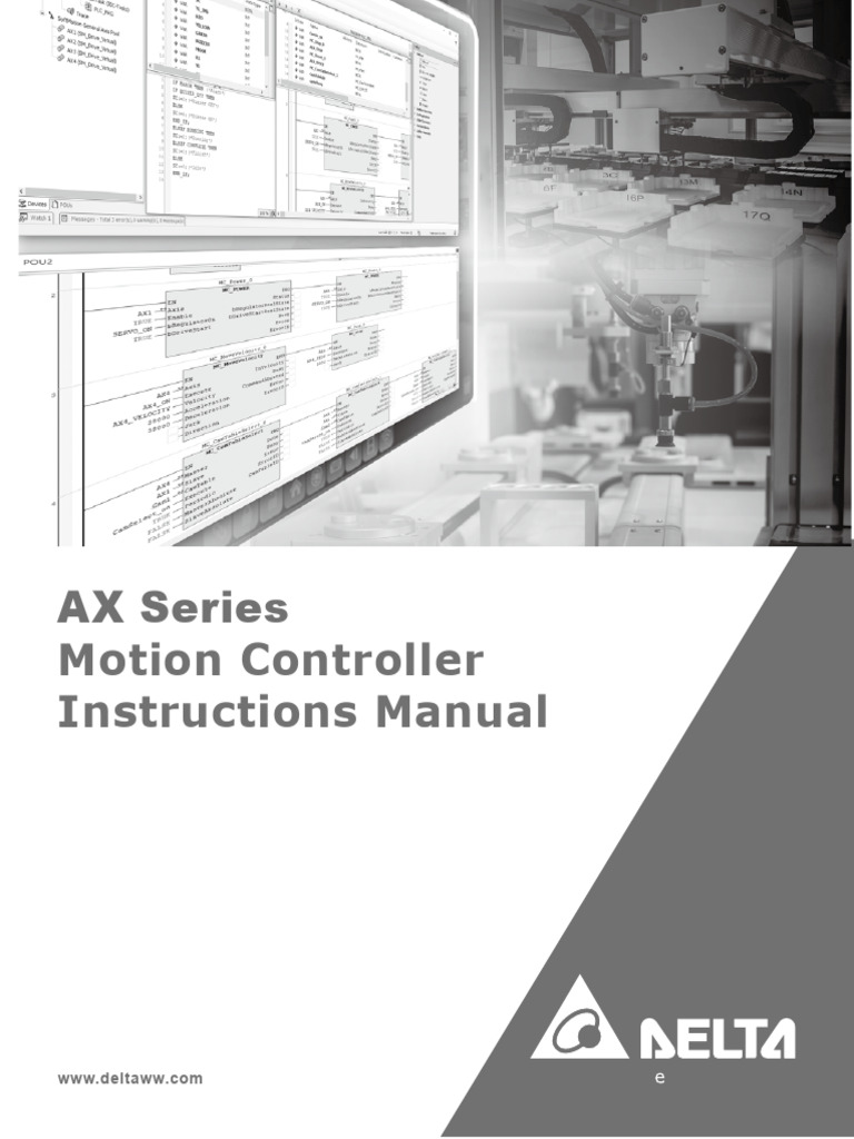 DELTA - IA-OSW - AX Series Motion Controller Instructions Manual-V1.1.0 - ENG - 20210317 | PDF ...