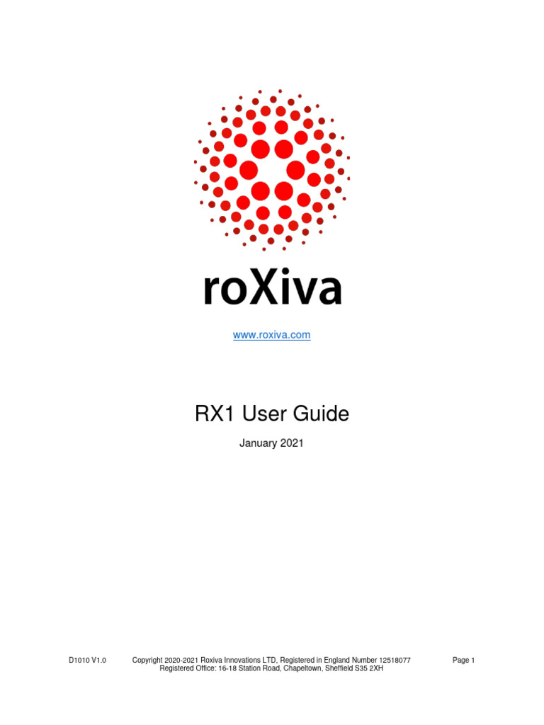 Roxiva RX1 User Guide | PDF | Epilepsy | Computer File