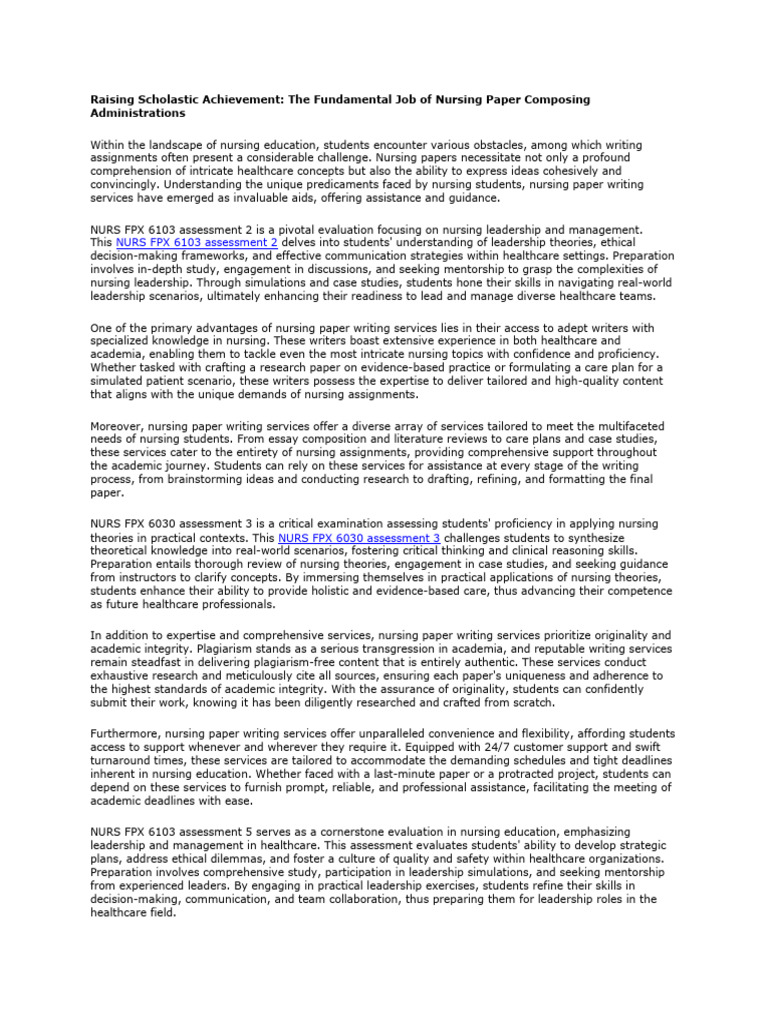 Raising Scholastic Achievement | PDF | Leadership | Nursing