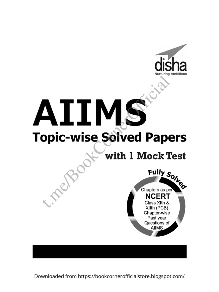 Disha Aiims 21 Years | PDF