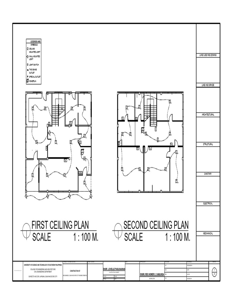 10-Storey Commercial Building W Ceiling Plan (1st&2nd) | PDF | Engineering