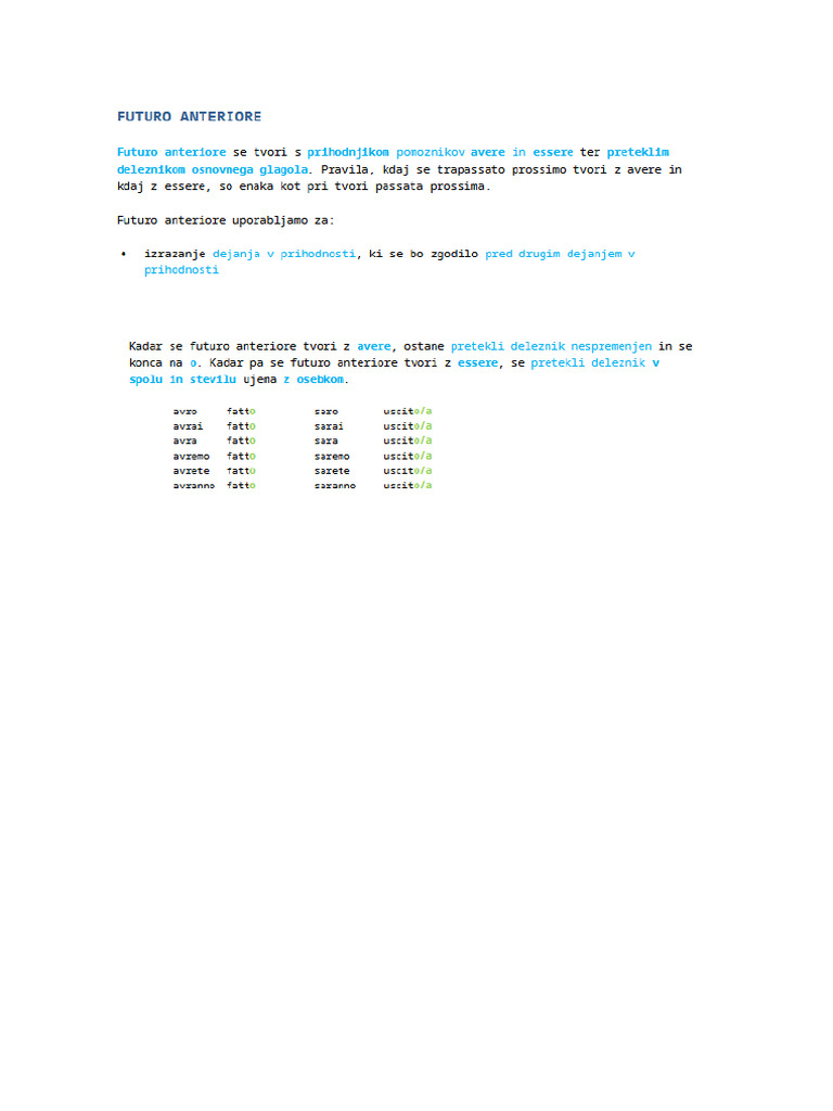 Futuro Composto | PDF