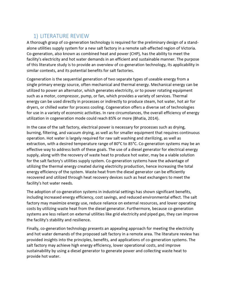 Thermodynamics Project | PDF | Cogeneration | Water Heating