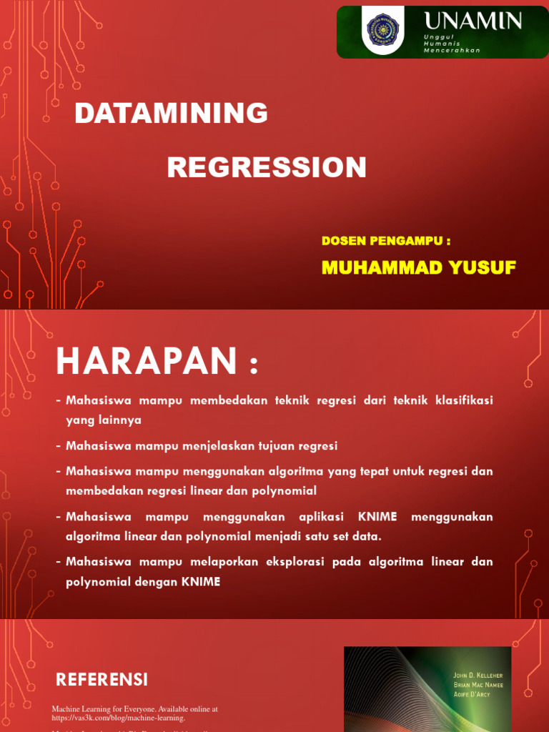 Aplikasi Algoritme Regresi Linear | PDF
