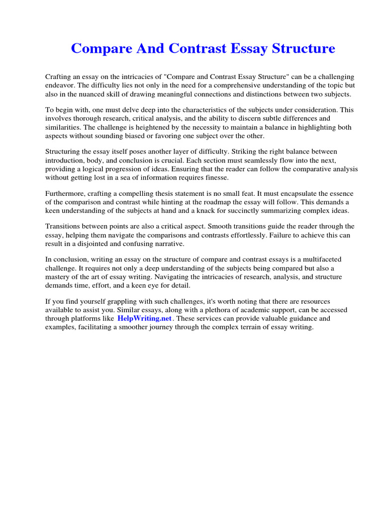 Compare and Contrast Essay Structure | PDF | Computer Security | Security