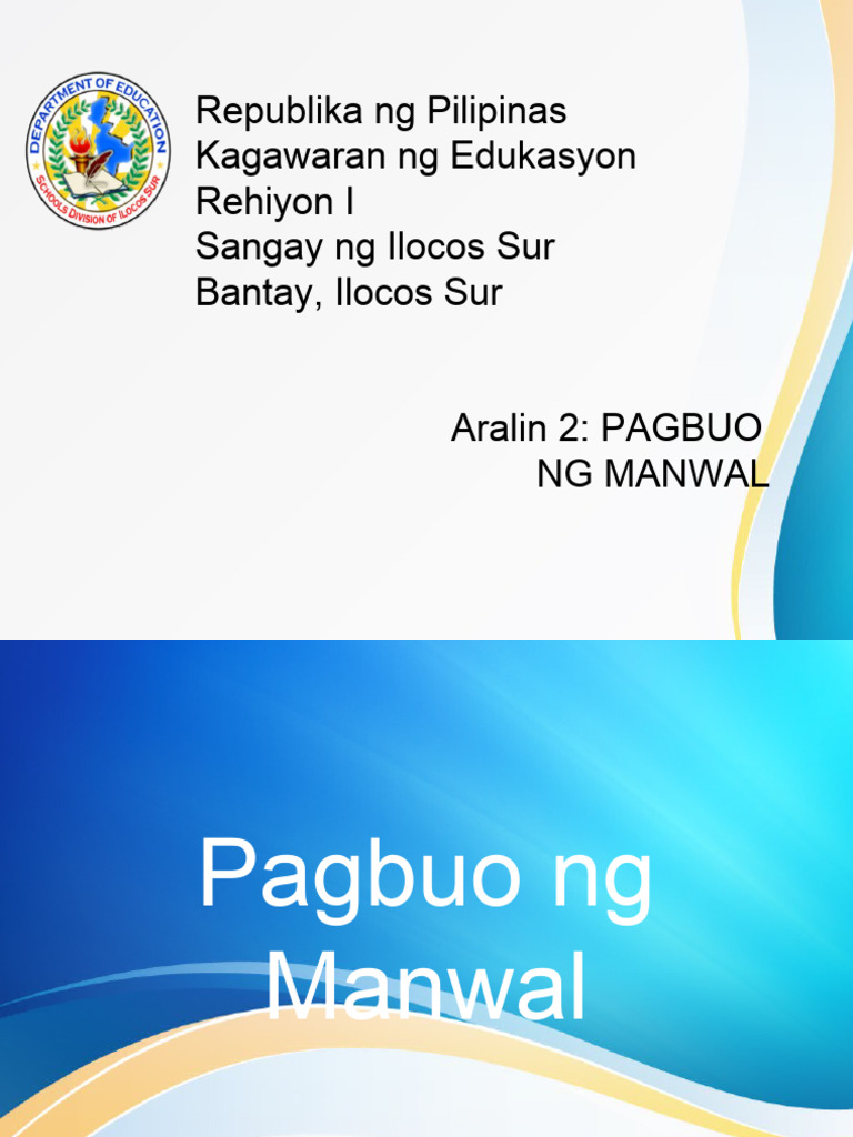 2 Pagbuo NG Manwal | PDF