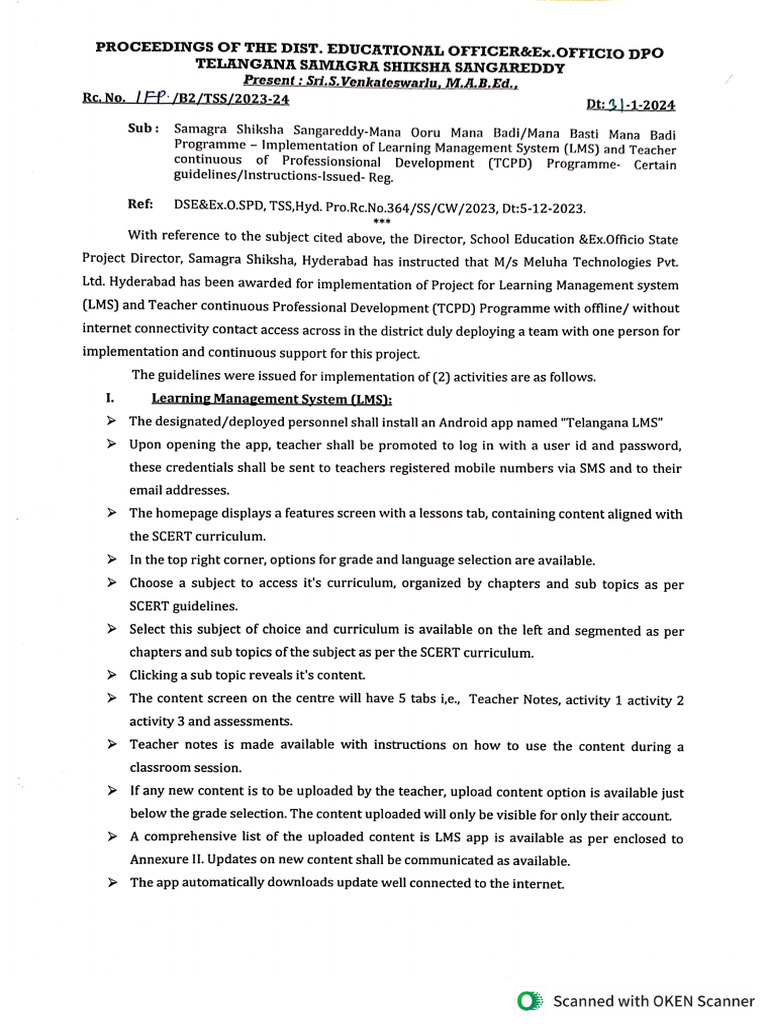 LMS-IfP Implementation PRG | PDF