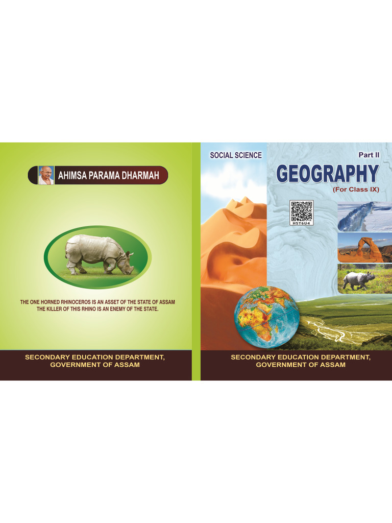 Social Science English Geography Part-II Class IX SEBA | PDF