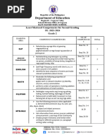 1st PERIODICAL TEST ALL SUBJECTS TOS GRADE 3 | PDF