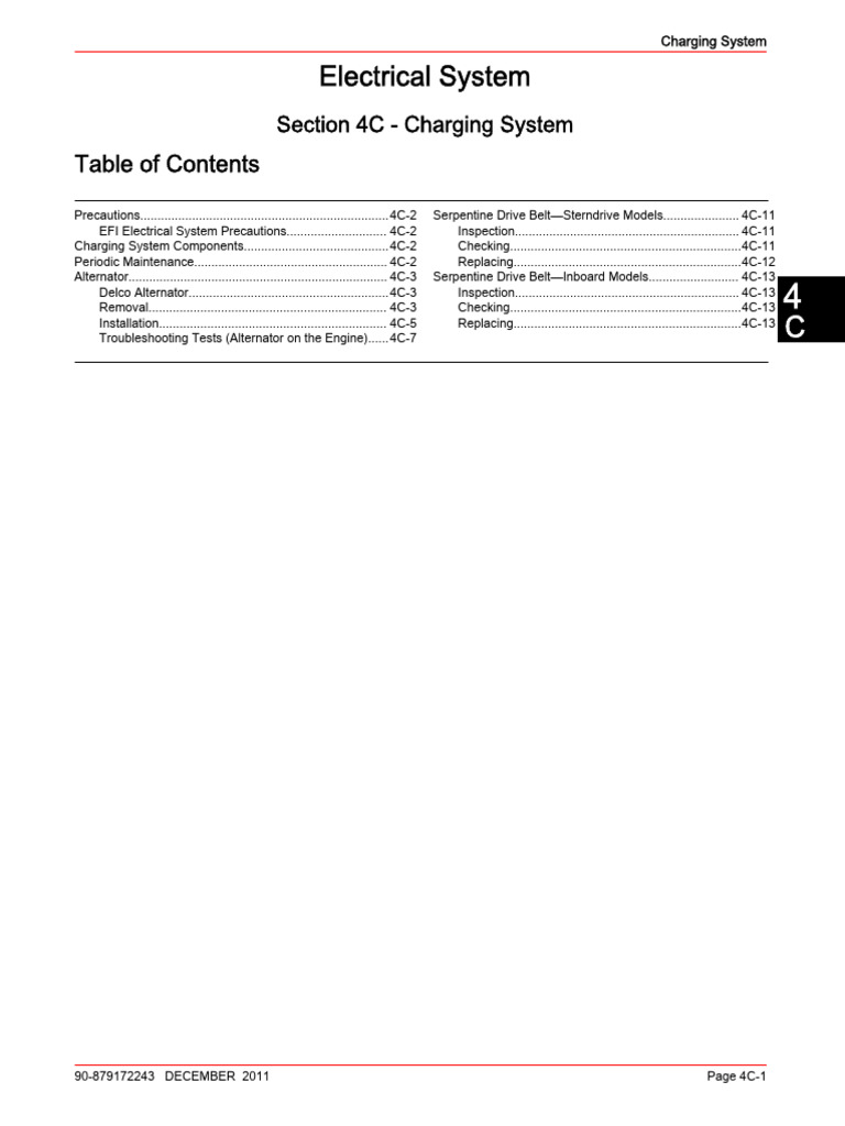 90-879172243 - 4c - Sistema Electrico | PDF | Belt (Mechanical) | Voltage