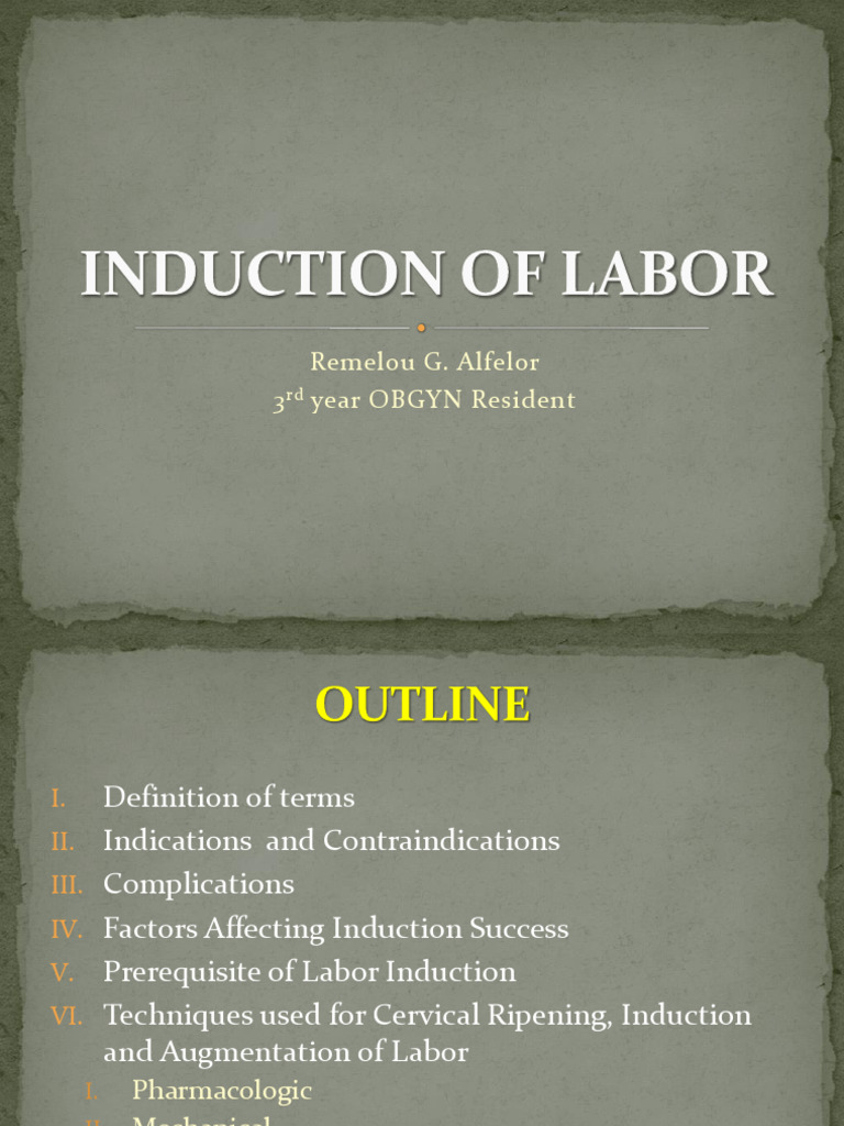 Induction of Labor | PDF | Childbirth | Public Health