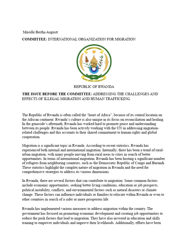 RWANDA- IOM | PDF | Refugee | Human Migration
