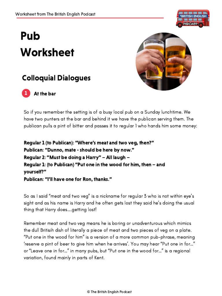 Pub Youtube Video Worksheet | PDF