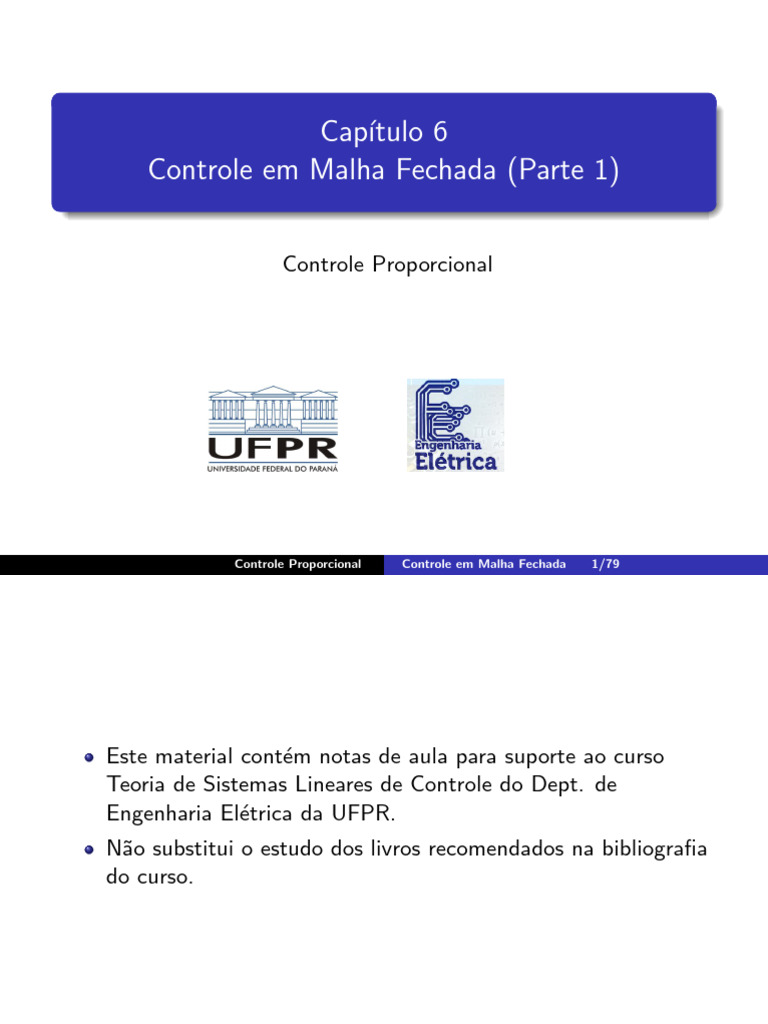 Controle Proporcional em Malha Fechada | PDF | Sistema de controle | Tempo
