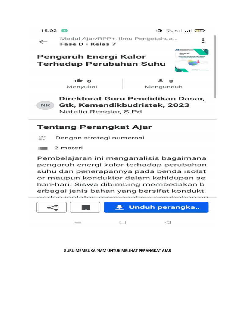 PMM Perangkat Ajar Ipa | PDF