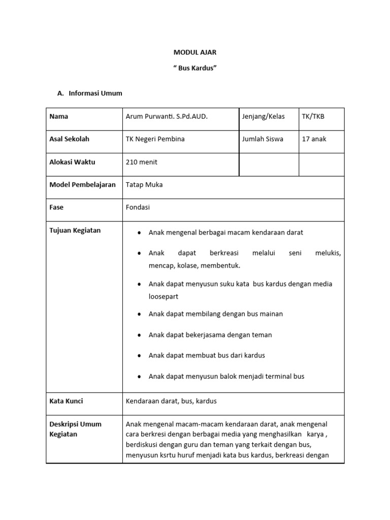 Modul Ajar Topik Imajinasi Dan Kreativitasku-1 | PDF