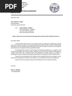 Letter Request To DPWH | PDF | Social Science